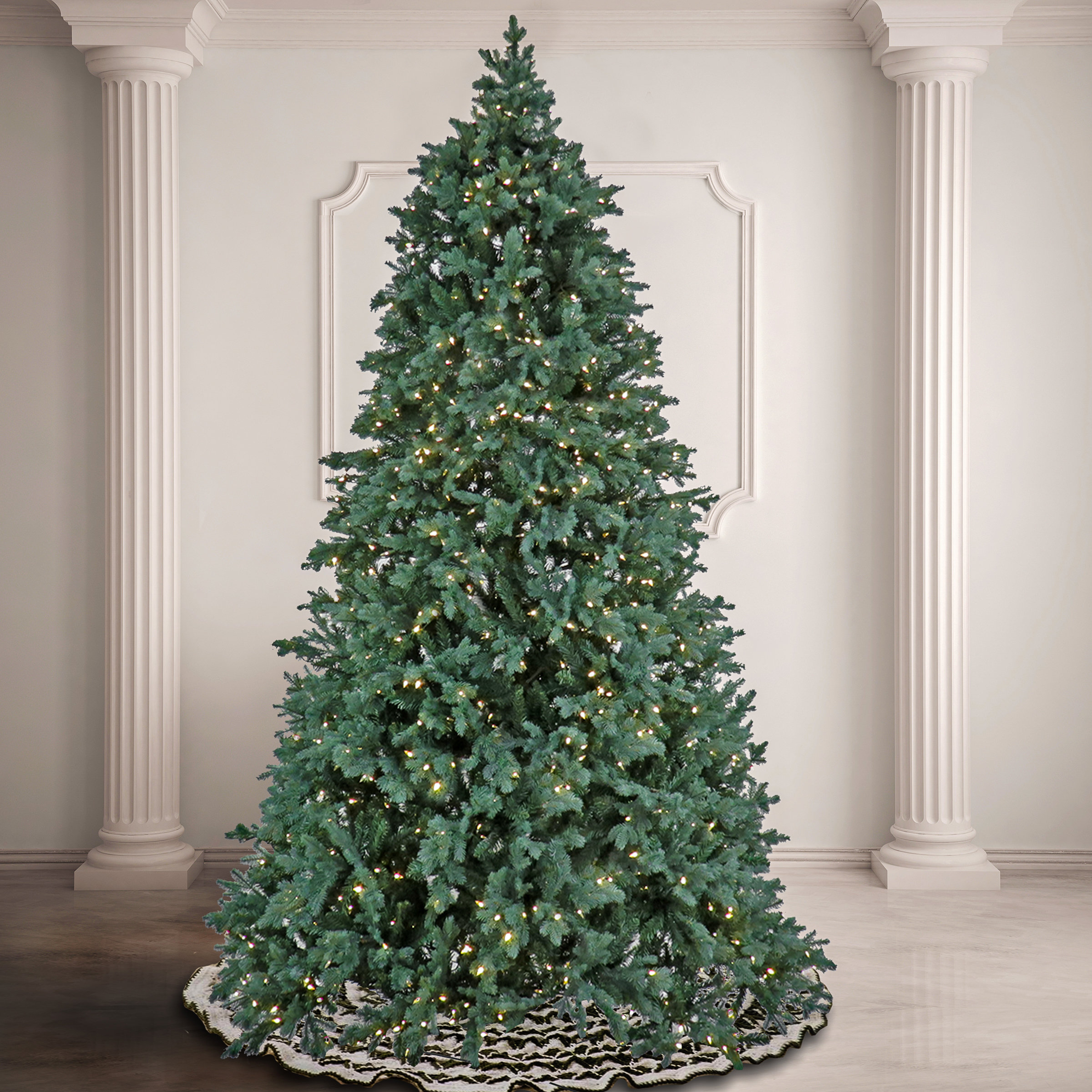 The Holiday Aisle® 9 ft. PowerConnect Wellesley Fir Tree with LED ...