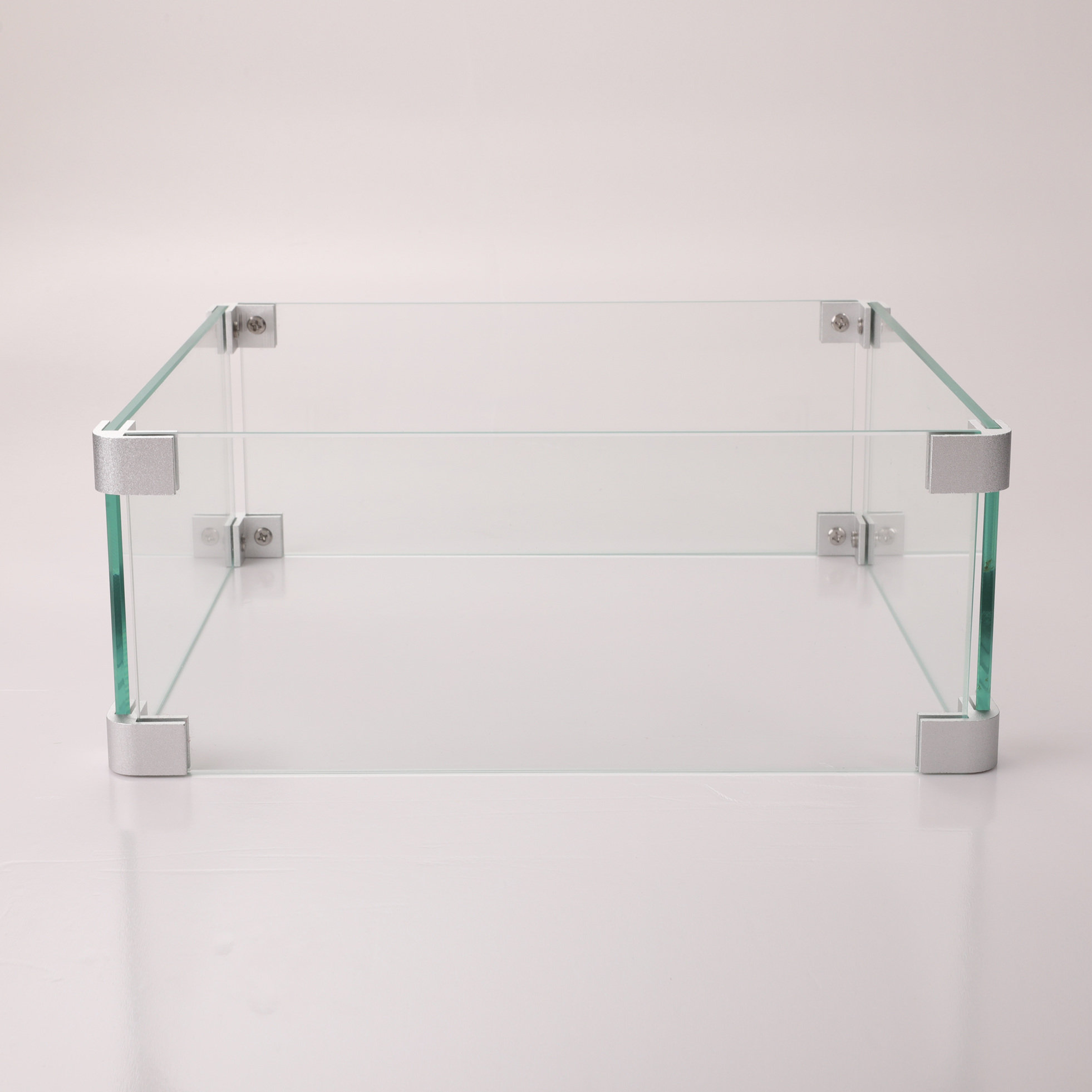 Latitude Run® Transparent Square Glass For Fire Table, 14.4In X 14.4In ...
