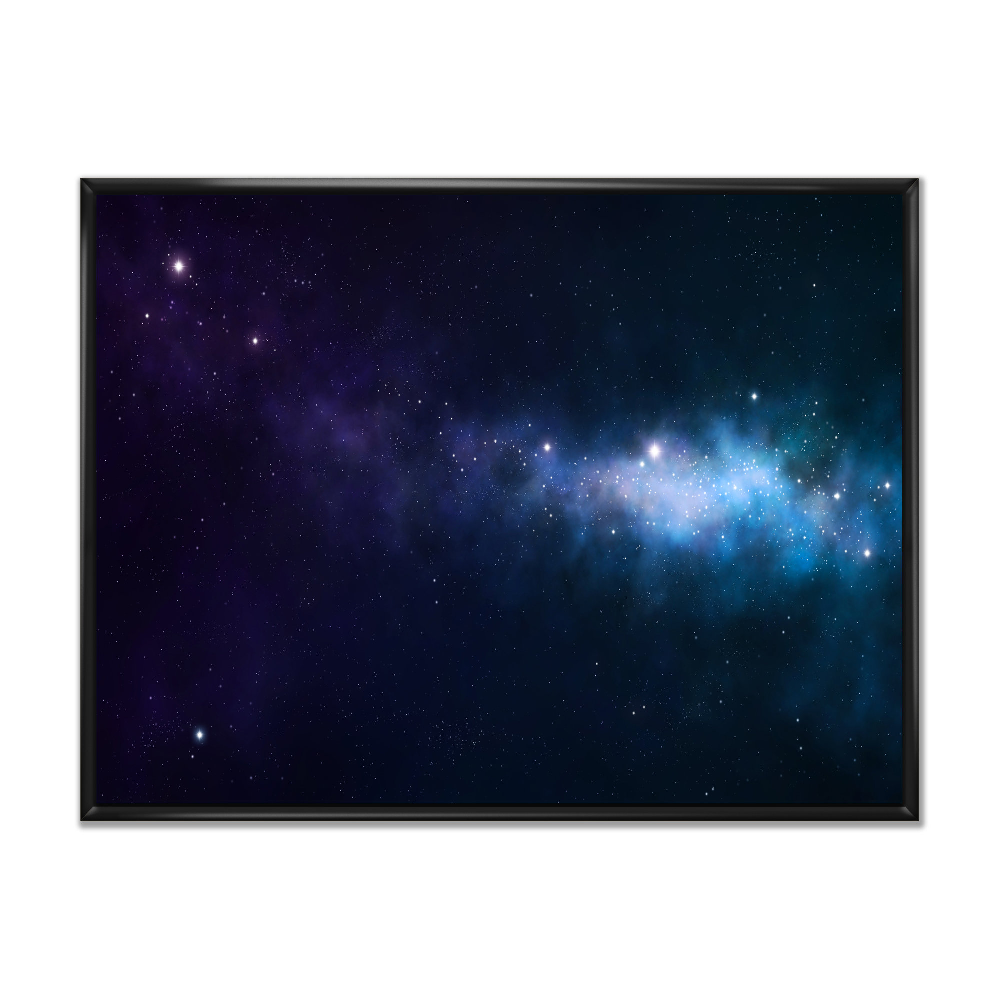 Ebern Designs Nebula - Floater Frame Photograph on Canvas | Wayfair