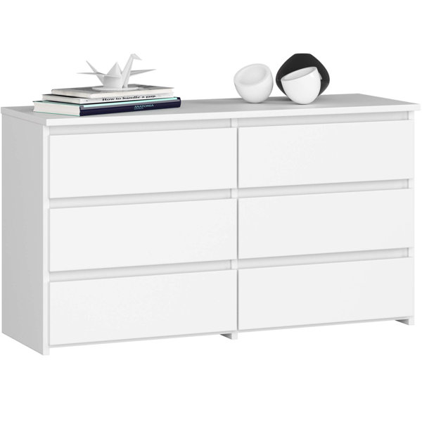 17 Stories Chest of drawers 17 Stories CL100 white 100cm 6 drawers ...