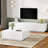 Latitude Run® Elegant TV Stand & Coffee Table Set With Arched Design ...