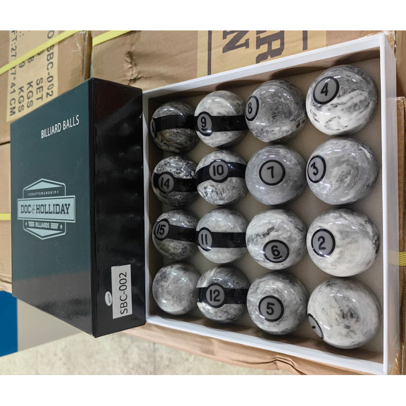 Doc & Holliday Marble Billiard Ball Set | Wayfair