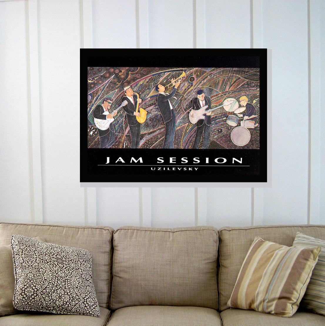 Winston Porter FRAMED Jam Session By Marcus Uzilevsky 36X24 Art Print ...