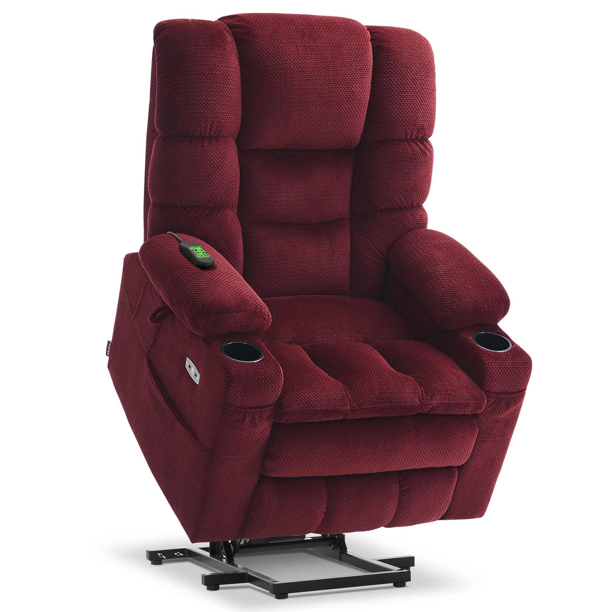 Hokku Designs Oyd Large Dual Motor Power Lift Recliner Chair with ...