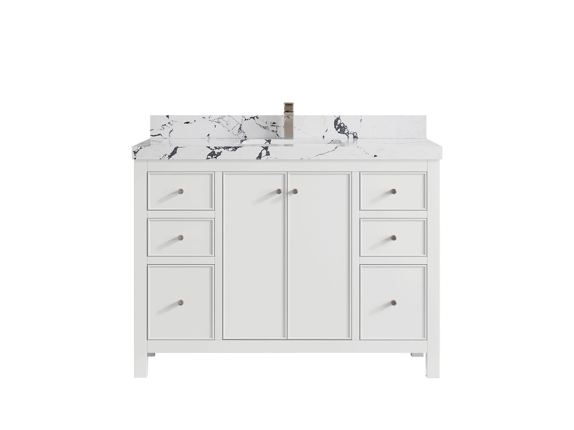 Latitude Run® Bronya 48 In. W X 22 In. D Single Sink Bathroom Vanity In ...