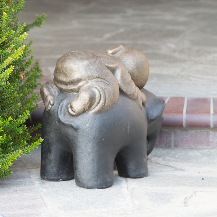 Bungalow Rose Religious & Spiritual Fiberstone Garden Statue | Wayfair