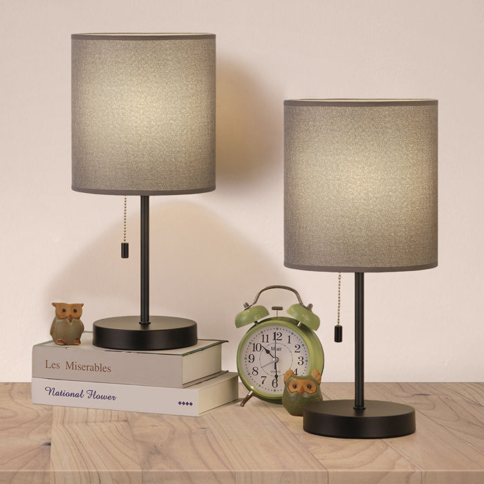 Latitude Run® Modern Desk Lamps Pull Chain Nightstand Table Lamp | Wayfair