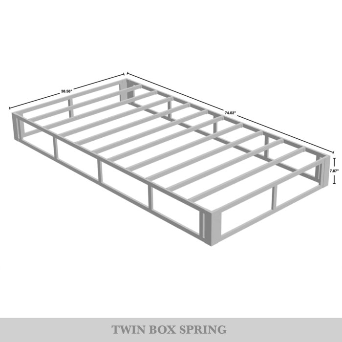 Alwyn Home Knierim 7.88'' Metal Box Spring & Reviews | Wayfair