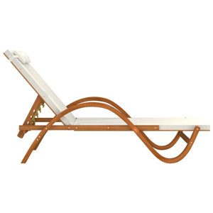 Ebern Designs Quintell Outdoor Poplar Chaise Lounge | Wayfair