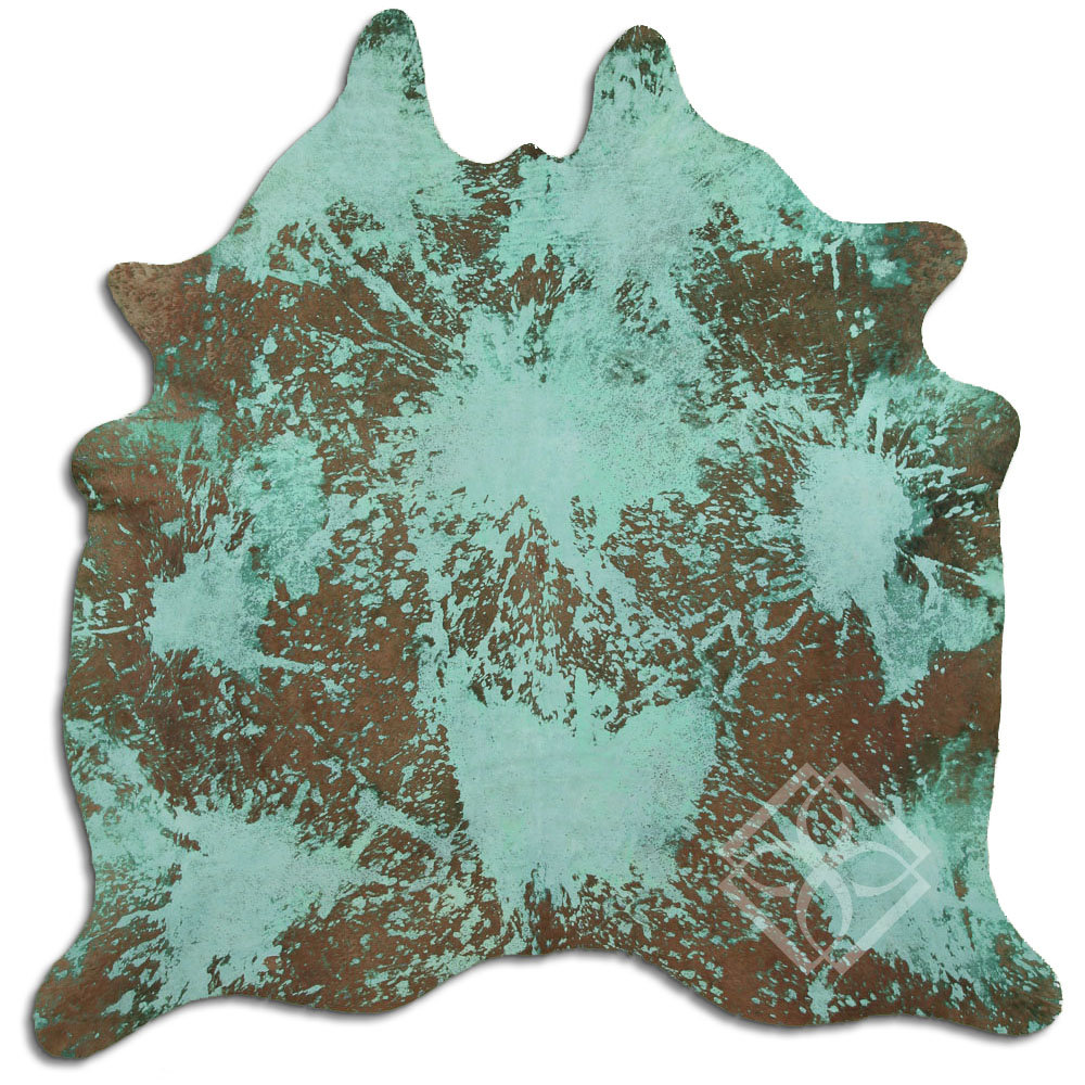 Bloomsbury Market Acid Washed Hair Handmade Cowhide Lime Green Area Rug ...