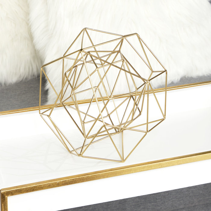 CosmoLiving by Cosmopolitan Metal Wire Sphere Sculpture & Reviews | Wayfair