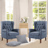 Blue Wingback Accent Chairs You'll Love | Wayfair