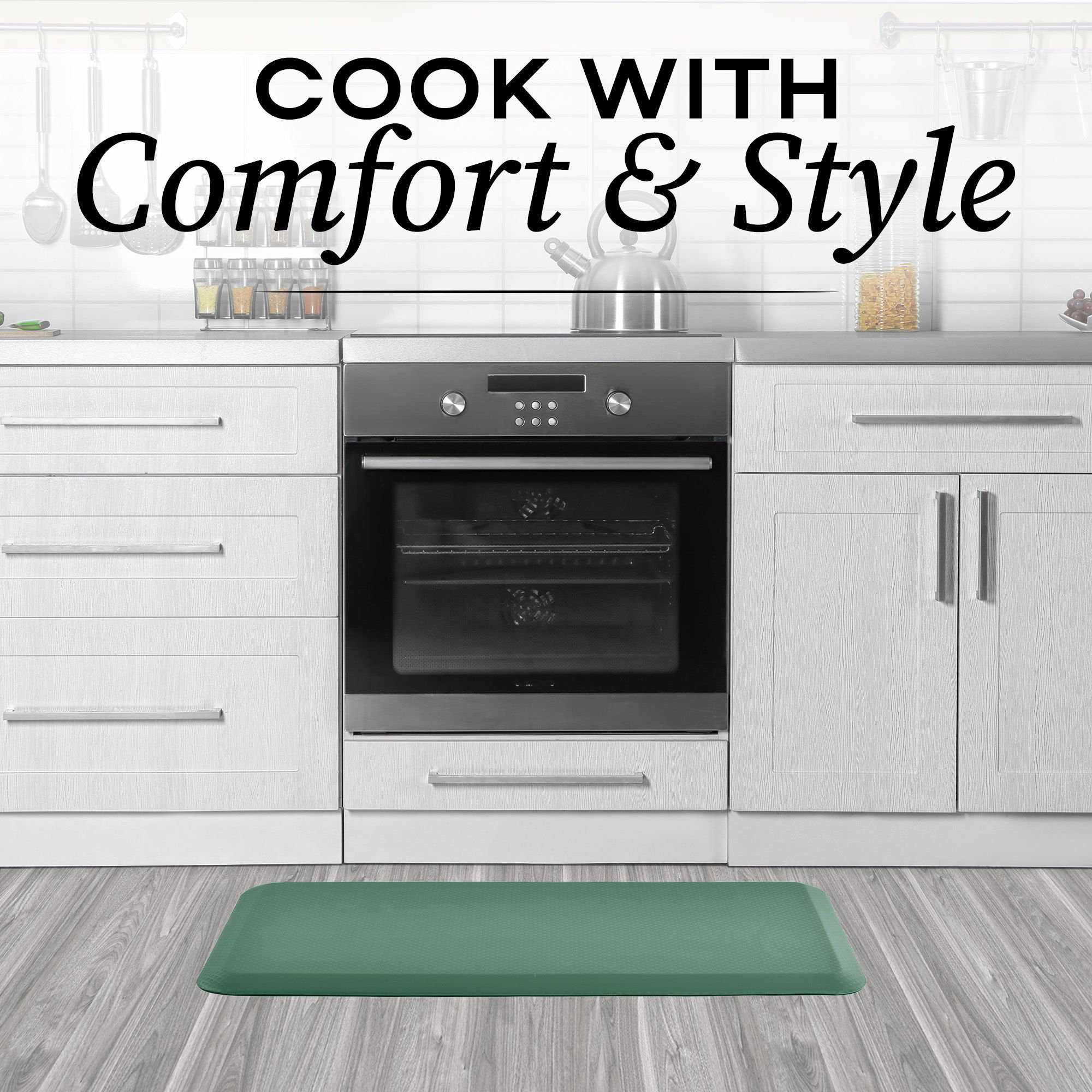 Prep & Savour Zulay Home Anti Fatigue Floor Mat Thick Cushioned ...