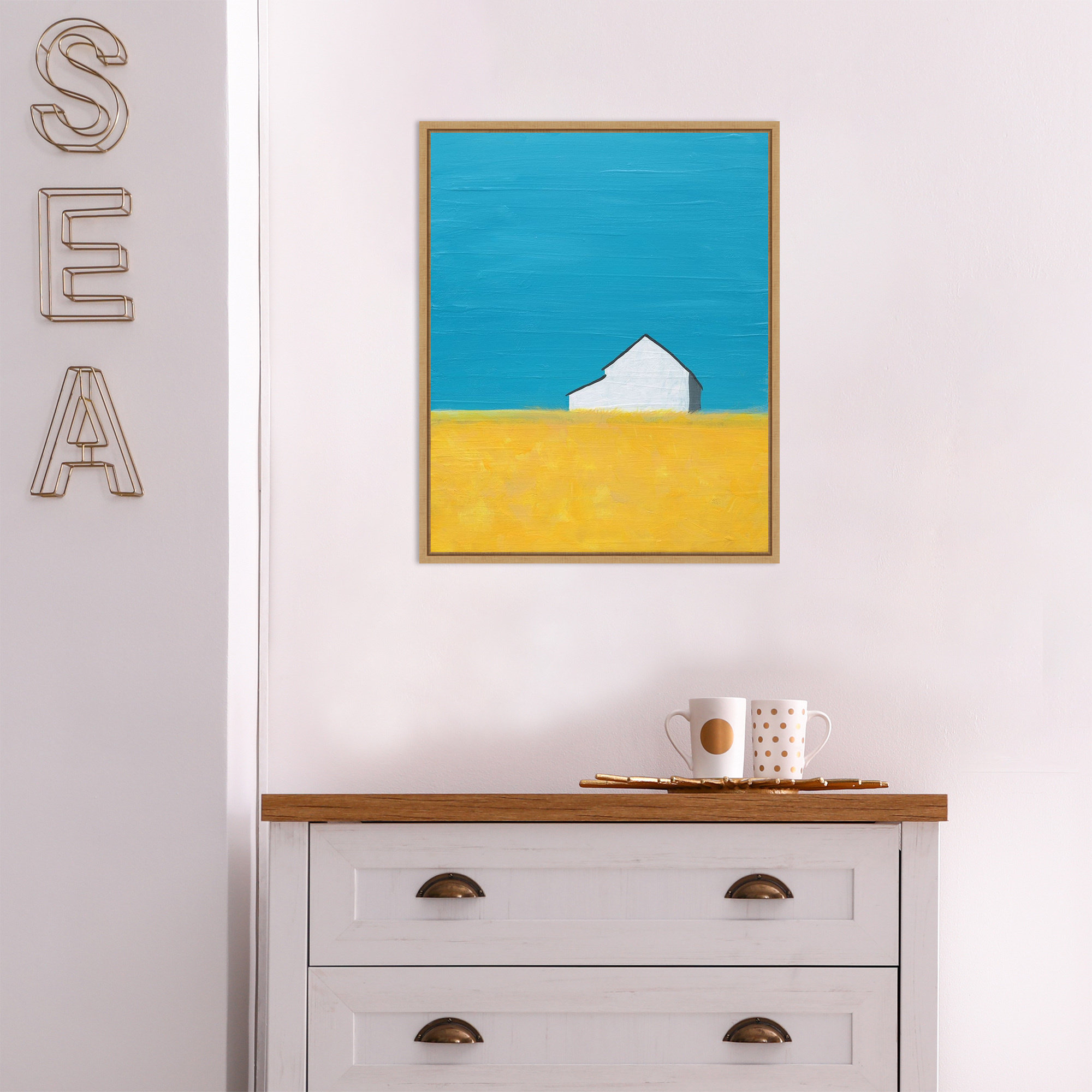 August Grove® Ashten Its A Barn Framed On Canvas by Jan Weiss Print ...