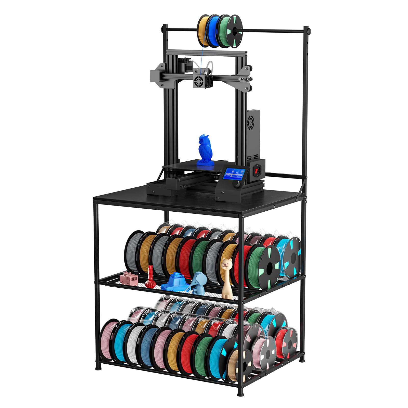 Bonirky 3D Printer Stand With Filaments Storage | Wayfair