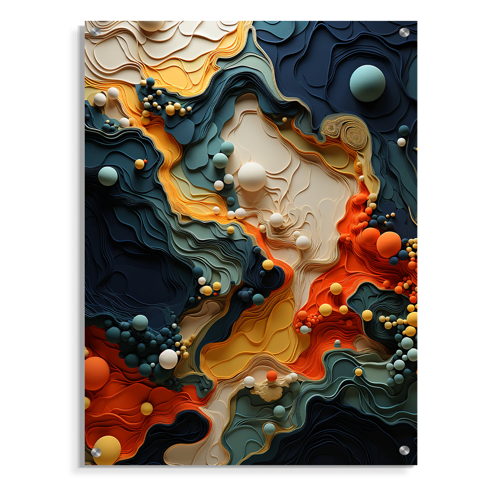 Wrought Studio™ Biomorphism Forms II - Biomorphism Acrylic Wall Art ...