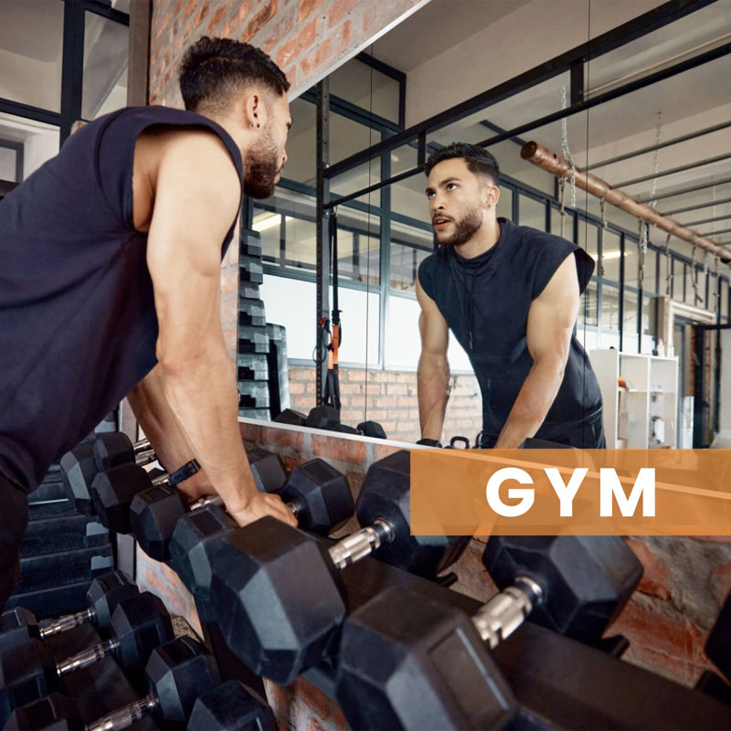 Ebern Designs 2 PCS Rectangle Frameless Wall-Mounted Gym Mirror Dance ...