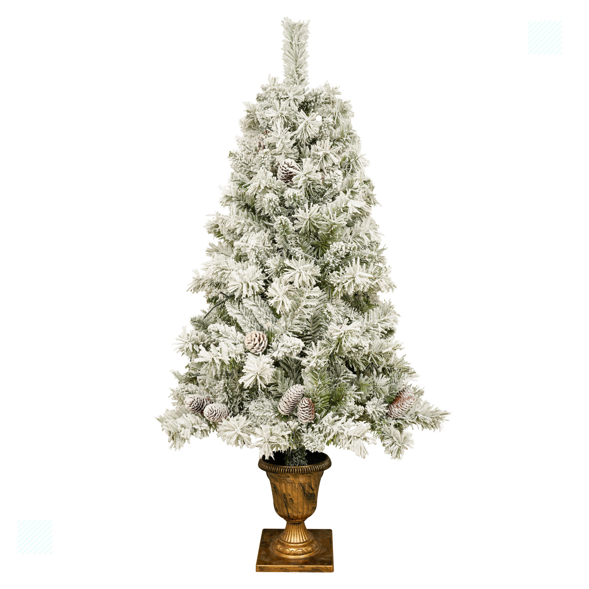 The Holiday Aisle® Jamyra 0' Lighted Artificial Cedar Christmas Tree - Stand Included | Wayfair