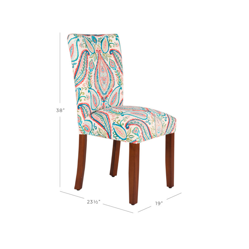 Bungalow Rose Byng Paisley Upholstered Dining Chair & Reviews | Wayfair