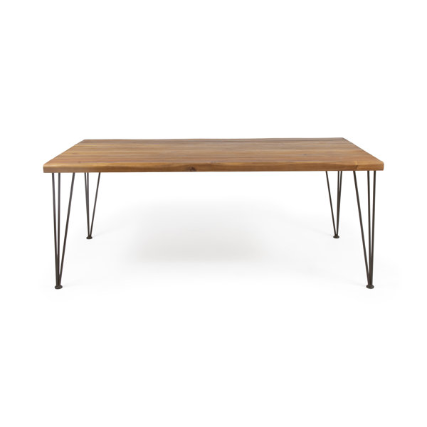 Union Rustic Vikesha Solid Wood Dining Table & Reviews | Wayfair