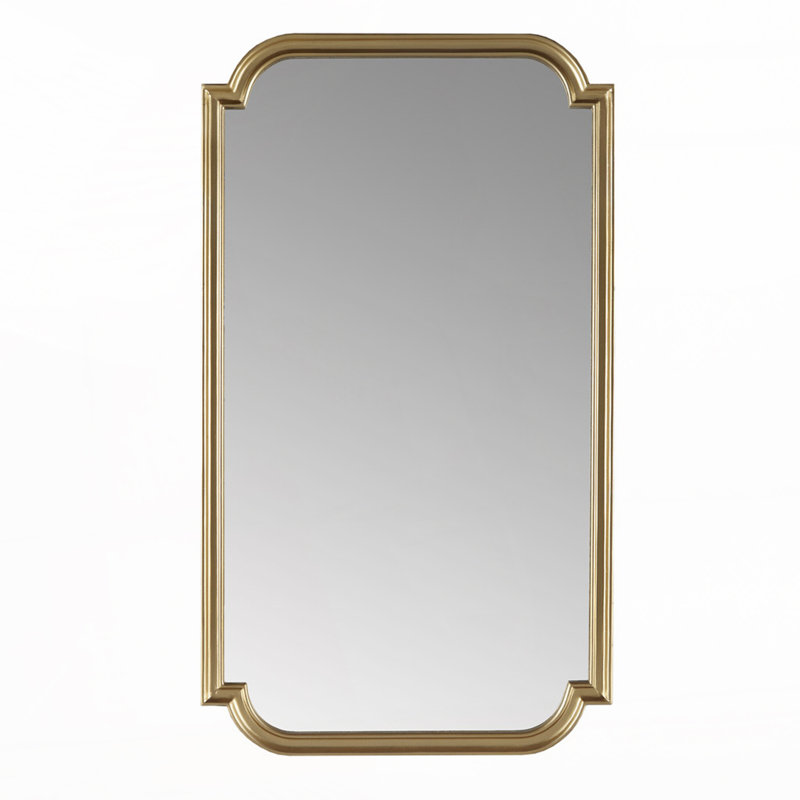 House of Hampton® Rounded Rectangle Fluted Wall Mirror | Wayfair