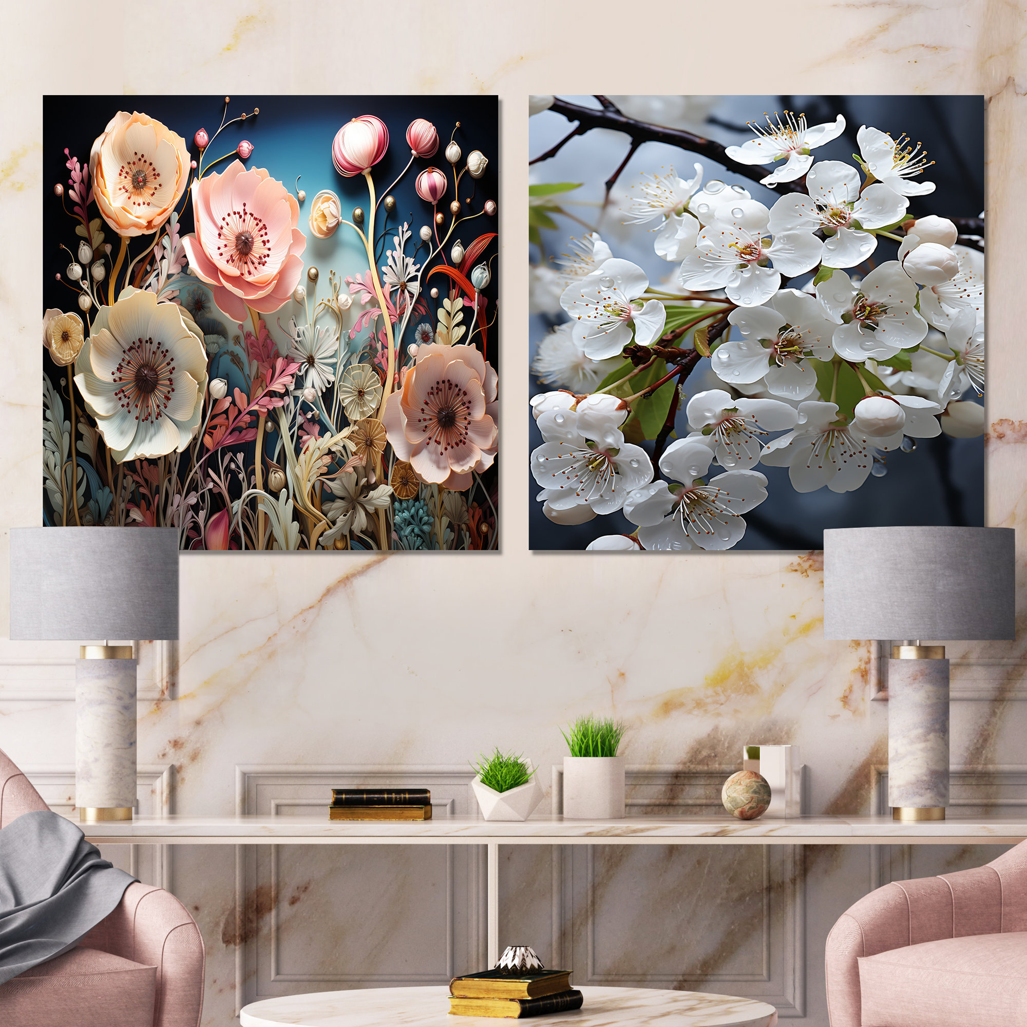 Winston Porter Bohemian Art Bohemian Bouquet - Abstract Square Collage ...