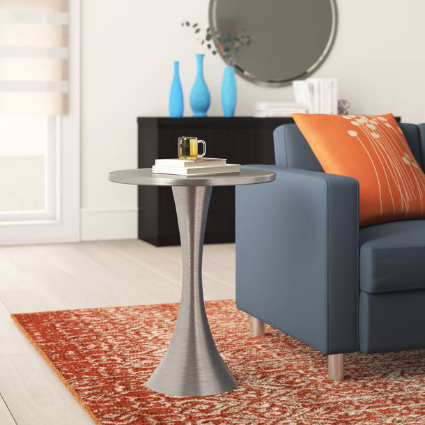 Wade Logan® Aunna Steel Pedestal End Table & Reviews | Wayfair