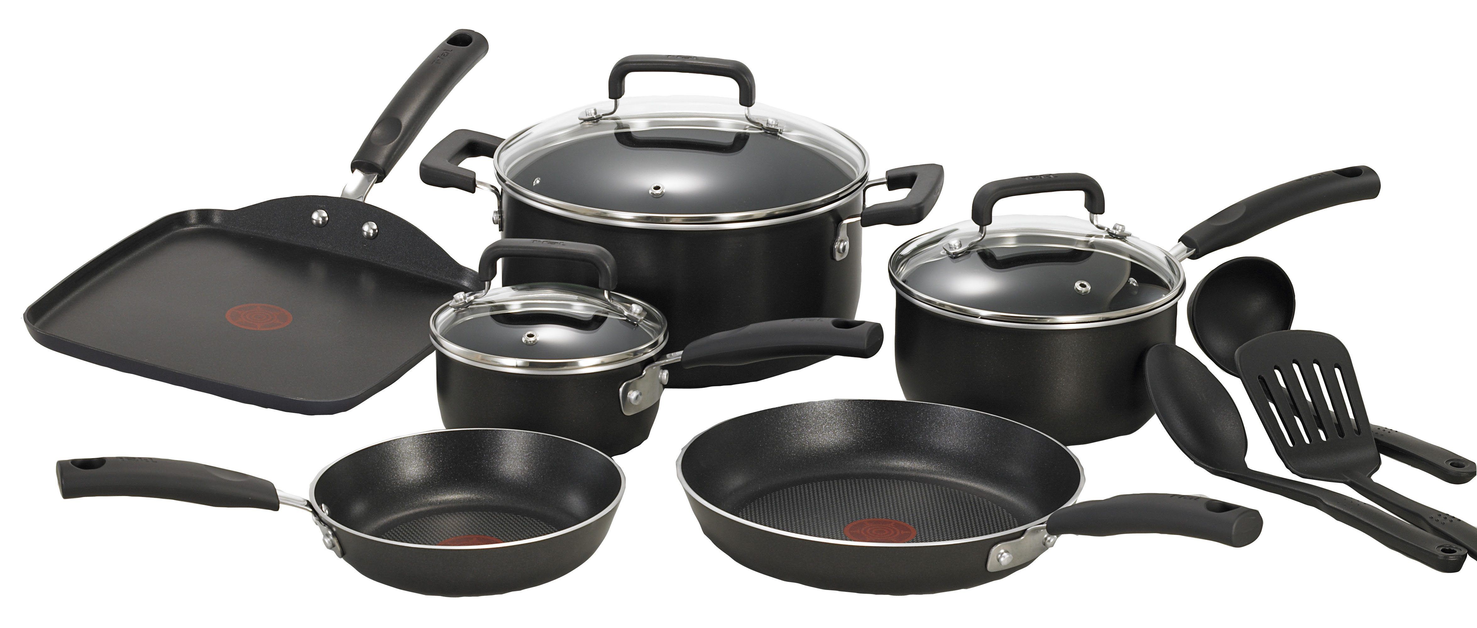 T-fal Signature 12 Piece Aluminum Non-Stick Cookware Set & Reviews ...