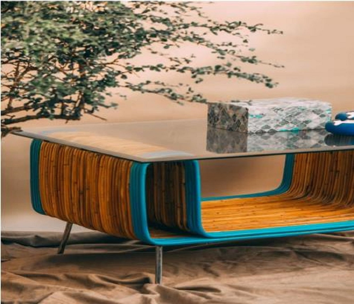 Jo-Liza International Corp. Roselini 4 Legs Coffee Table with Storage ...