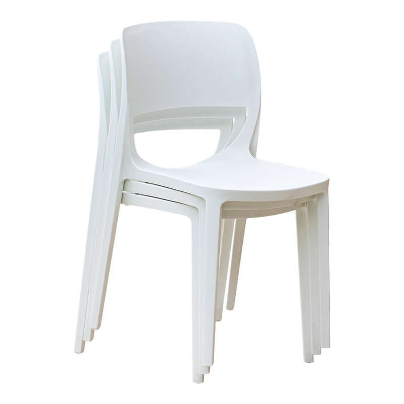 Rainbow Outdoor Stacking Patio Dining Side Chair | Wayfair