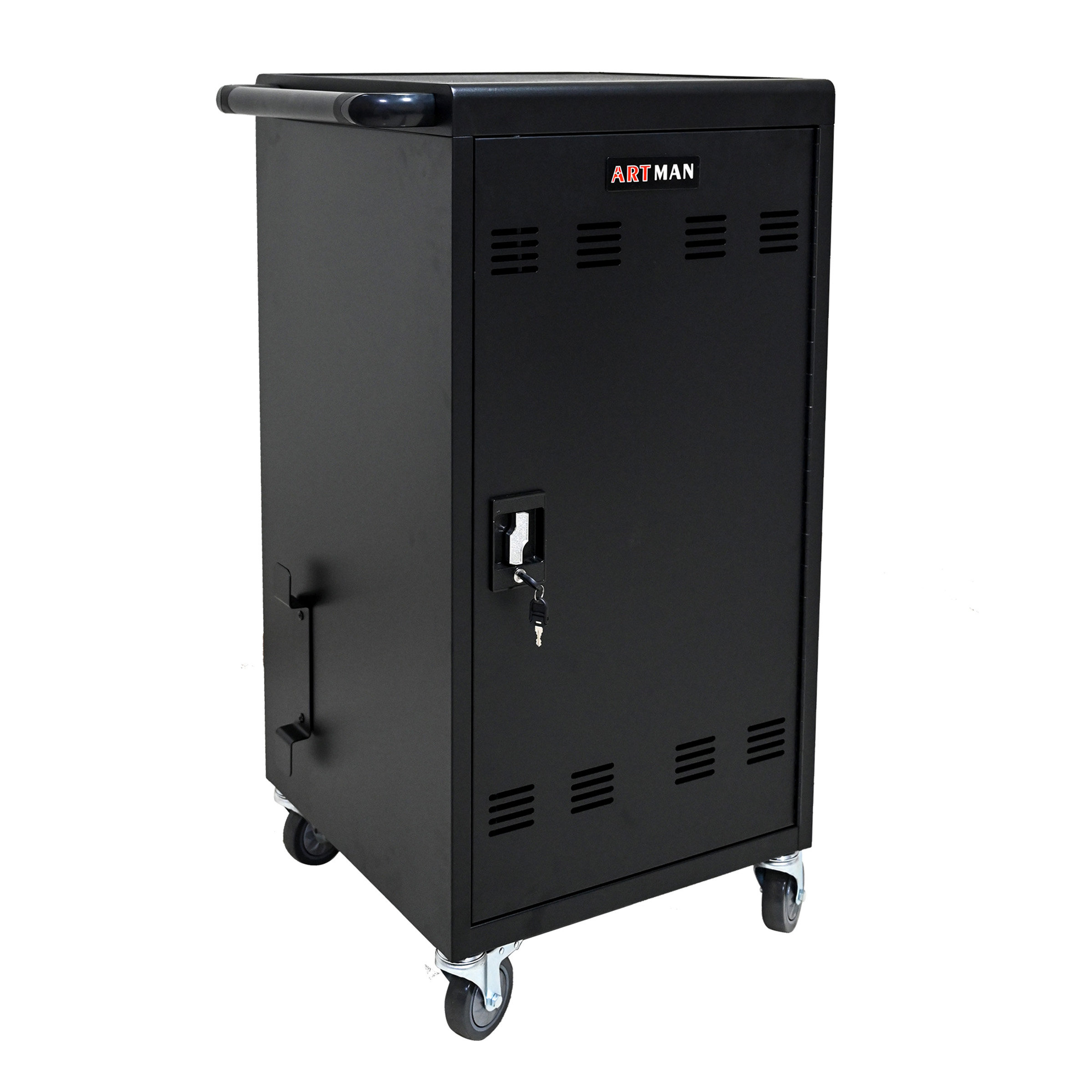 Inbox Zero Mobile Charging Cart and Cabinet for Tablets Laptops ...