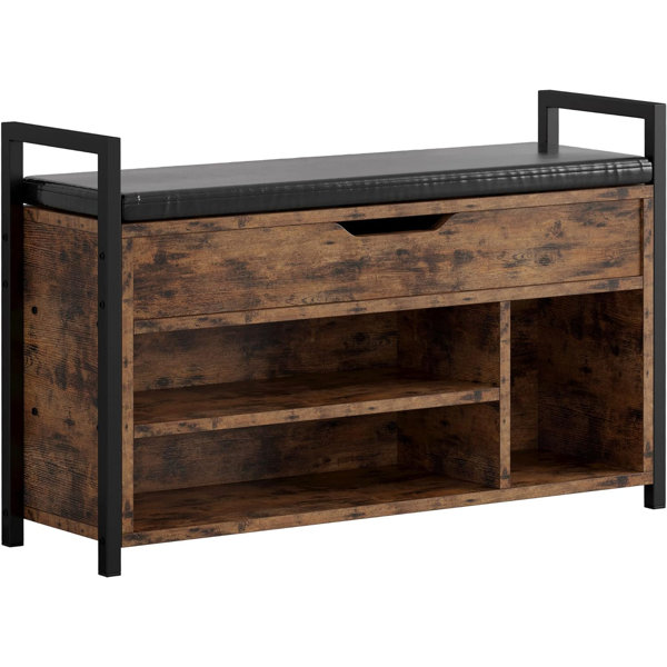Millwood Pines Shoe Storage Bench, Entryway Bench With Lift Top Storage ...