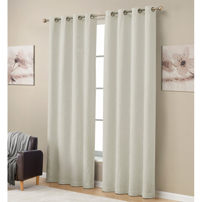 Canora Grey Farnham Polyester Curtain Pair & Reviews | Wayfair