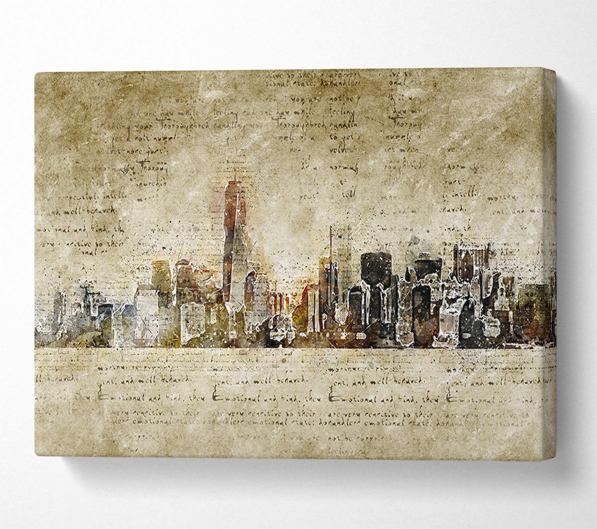 Brambly Cottage Manuscript London - Wrapped Canvas Graphic Art ...