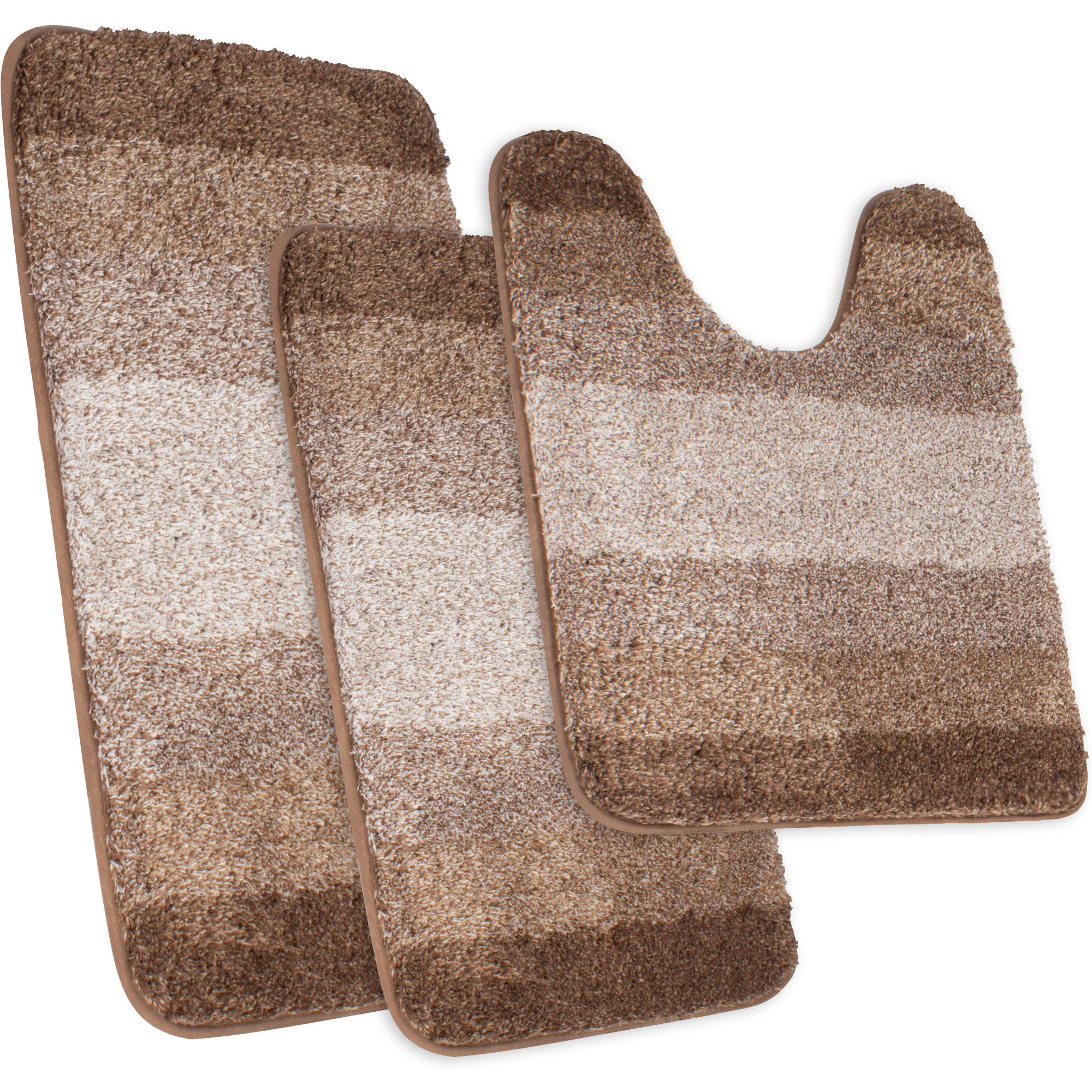 Highland Dunes Murri Ombre Bath Rug Set, Bath Mat Set for Bathroom ...