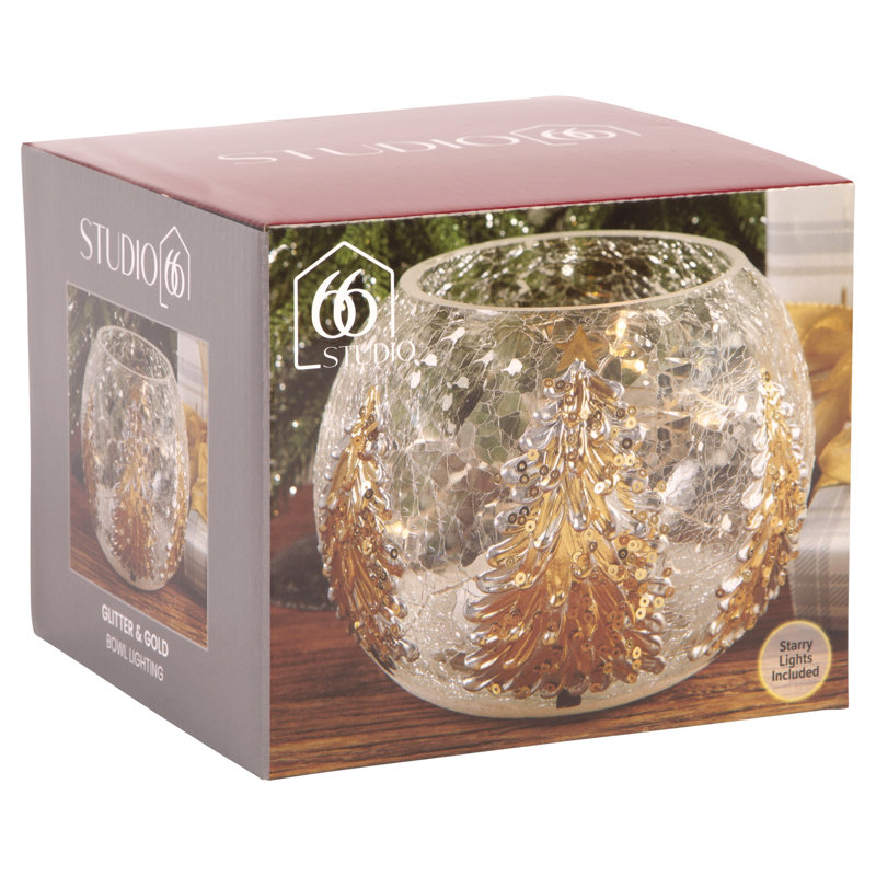 Studio 66 Glitter & Gold Bowl Lighting "& Reviews" | Wayfair
