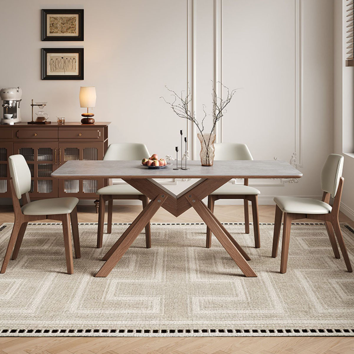 Dainty Table 5 - Piece Trestle Dining Set | Wayfair