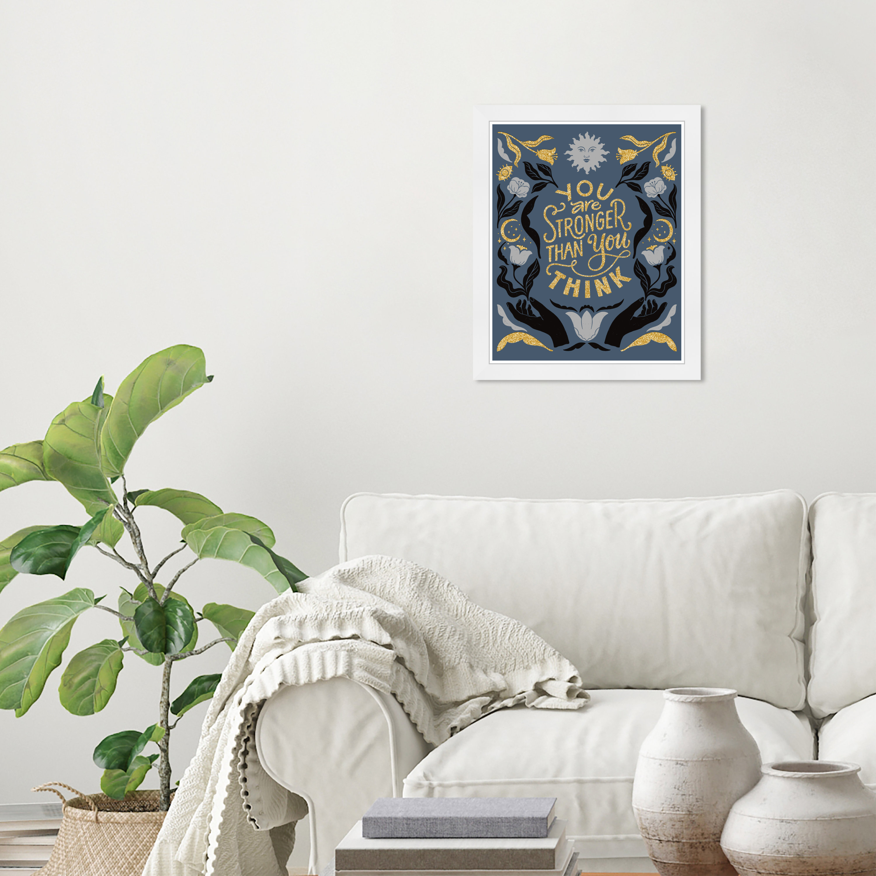 Trinx Typography and Quotes You are Stronger Than You Think Bohemian ...