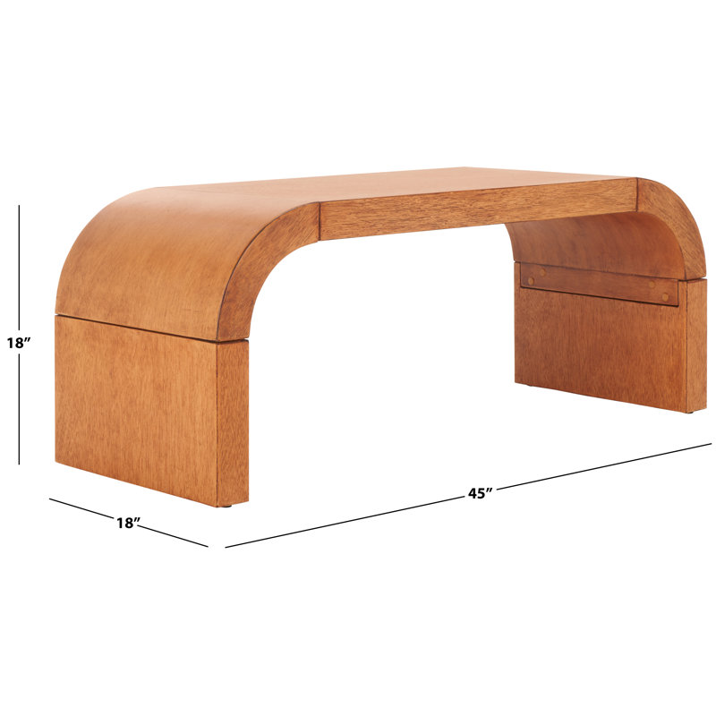 Latitude Run® Melanija Curved Coffee Table & Reviews | Wayfair