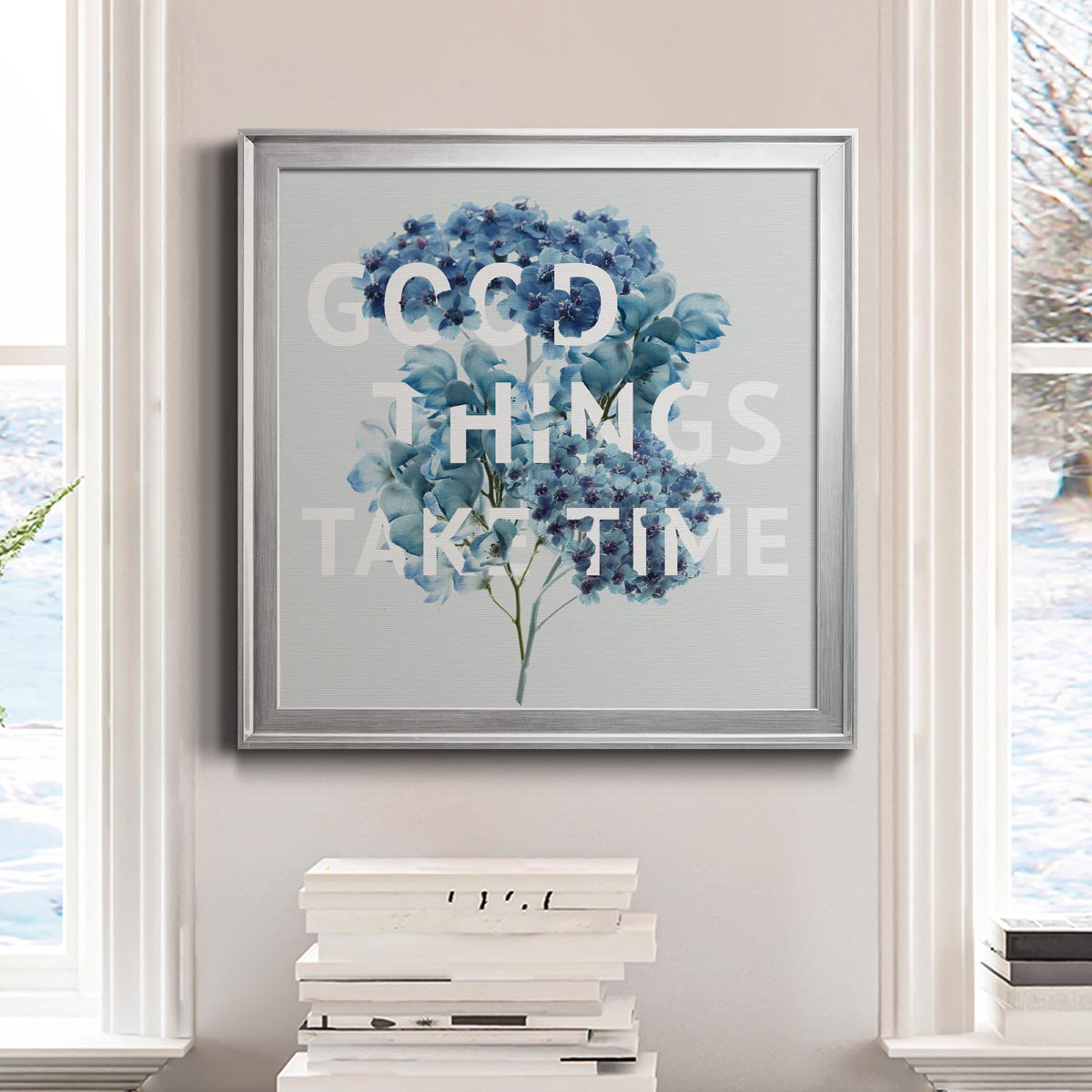 Winston Porter Good Things Take Time - Picture Frame Print on Canvas ...