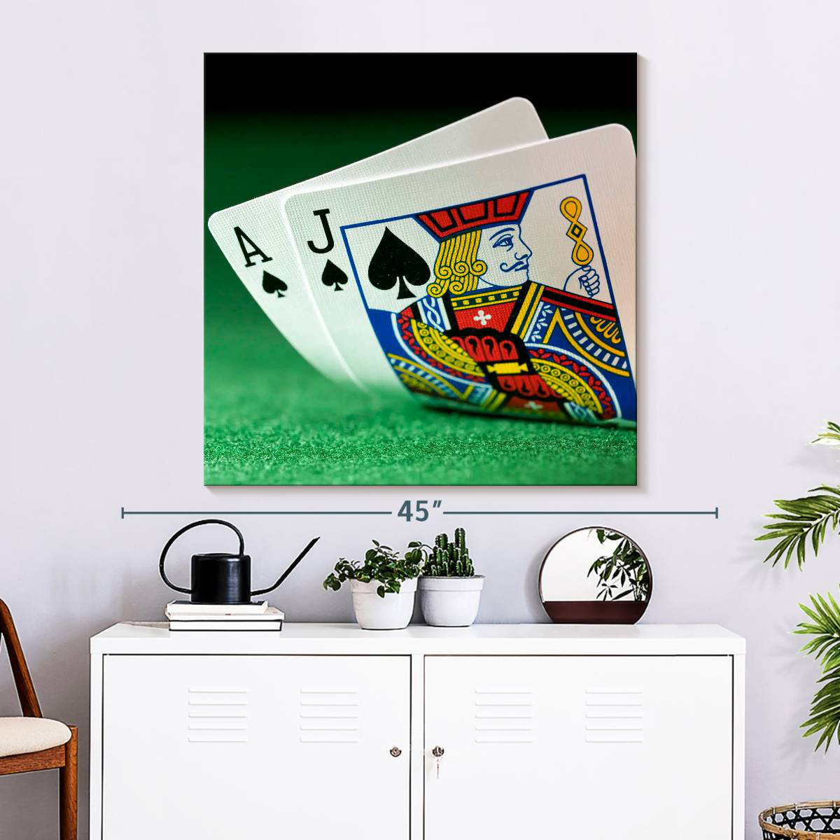 Ebern Designs Arney Ace And Jack Of Spades | Wayfair