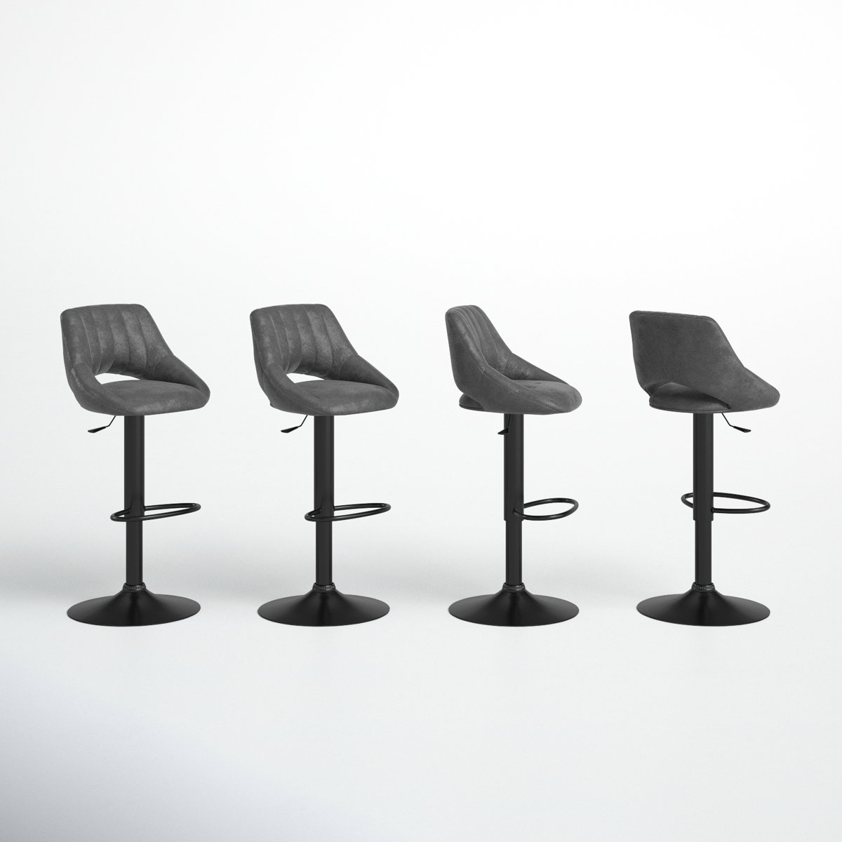 Trent Austin Design® Licon Swivel Adjustable Height Bar Stool & Reviews ...