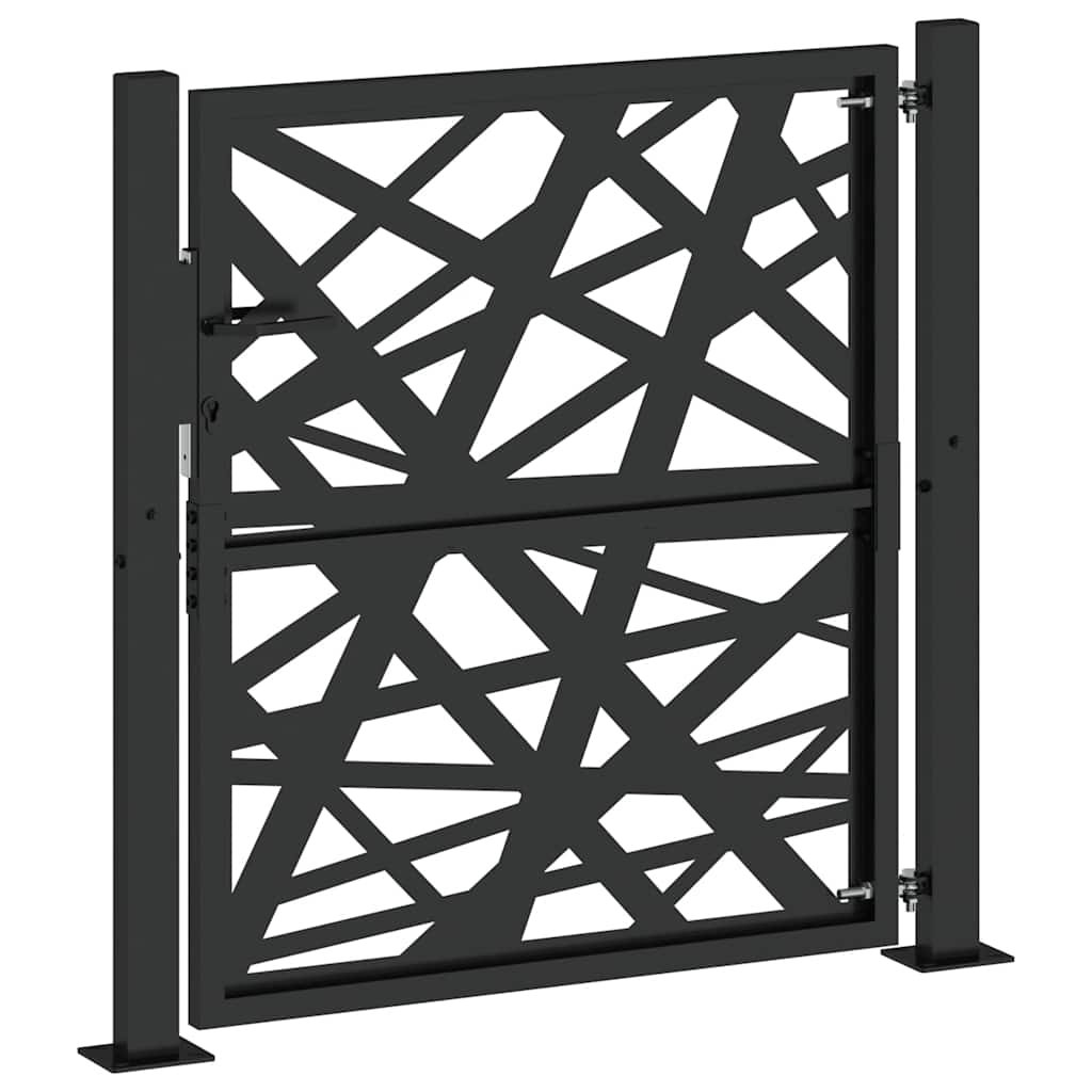 Vidaxl Patio Gate Weathering Steel Light Design | Wayfair