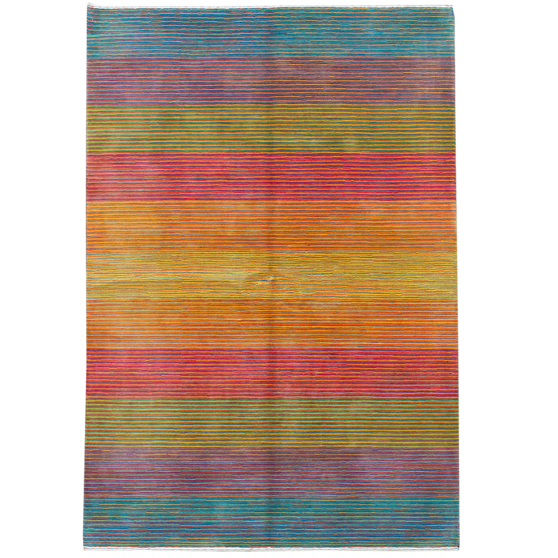 Bokara Rug Co., Inc. Hand-Knotted High-Quality Multi-Colored Area Rug ...