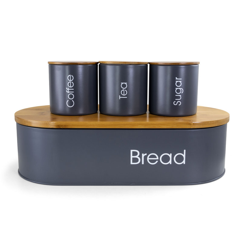 Ebern Designs 4 Piece Kitchen Canister Set & Reviews | Wayfair