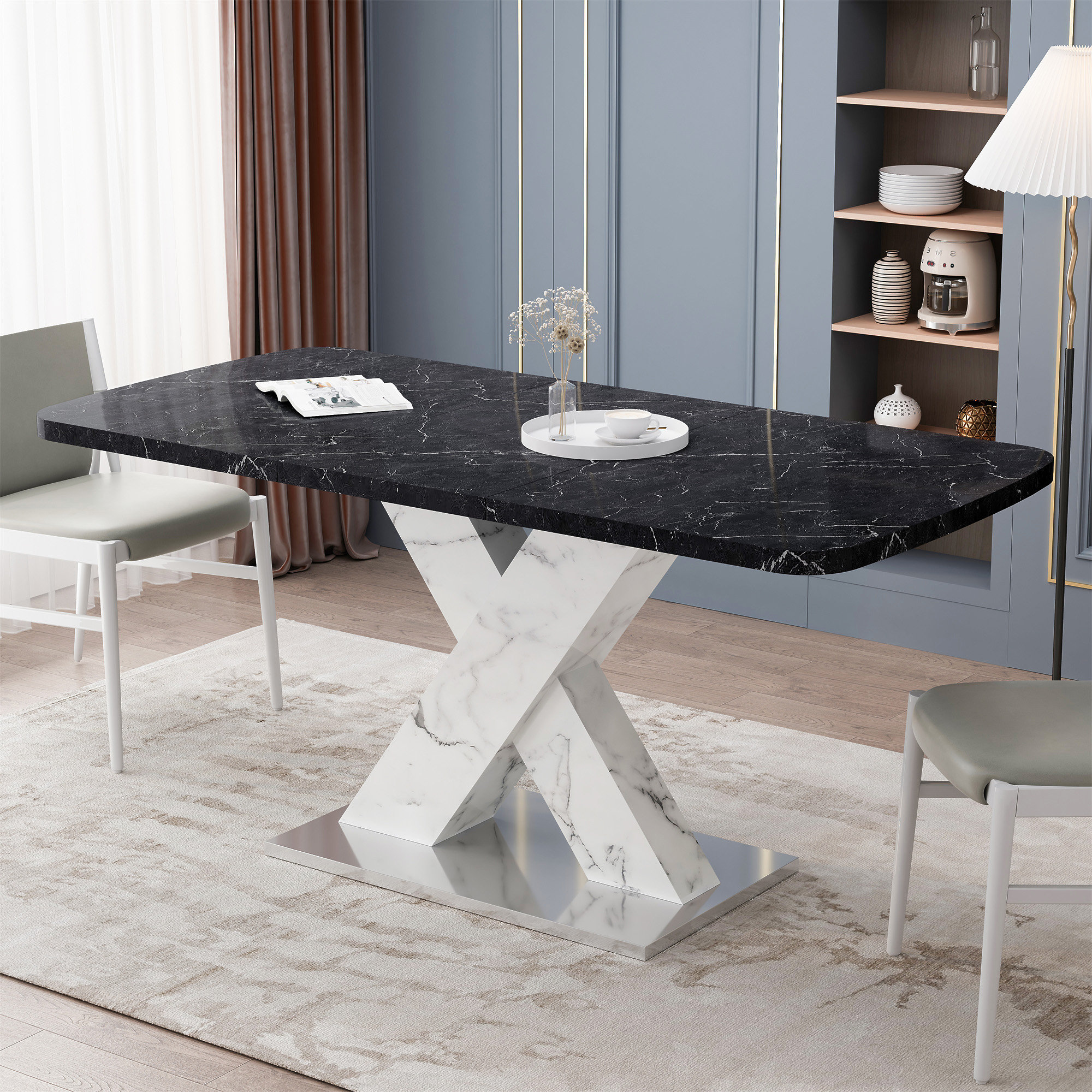 Wrought Studio Modern Square Dining Table (Only Tables, No Chairs ...