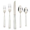 Fortessa Doria 5 Piece 18/10 Stainless Steel Flatware Set, Service for ...