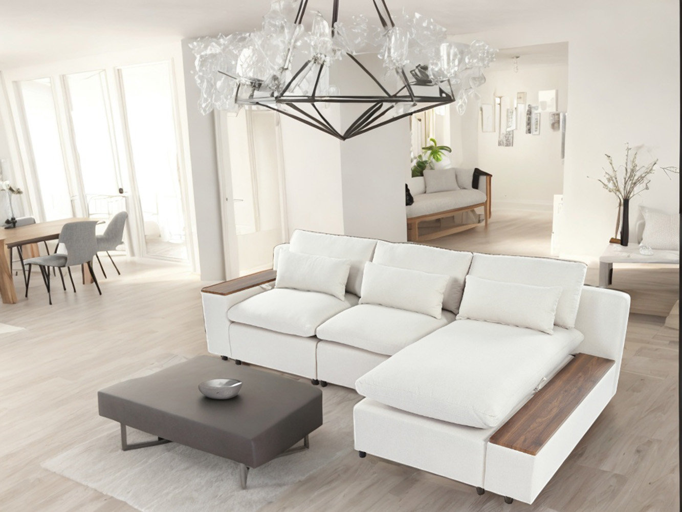 Wonderfulsky Multi-Functional Sofa with Storage L-shaped Modular ...