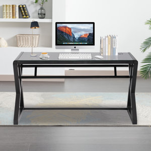 Ebern Designs Onawa 55.1'' W Rectangle Writing Desk & Reviews | Wayfair
