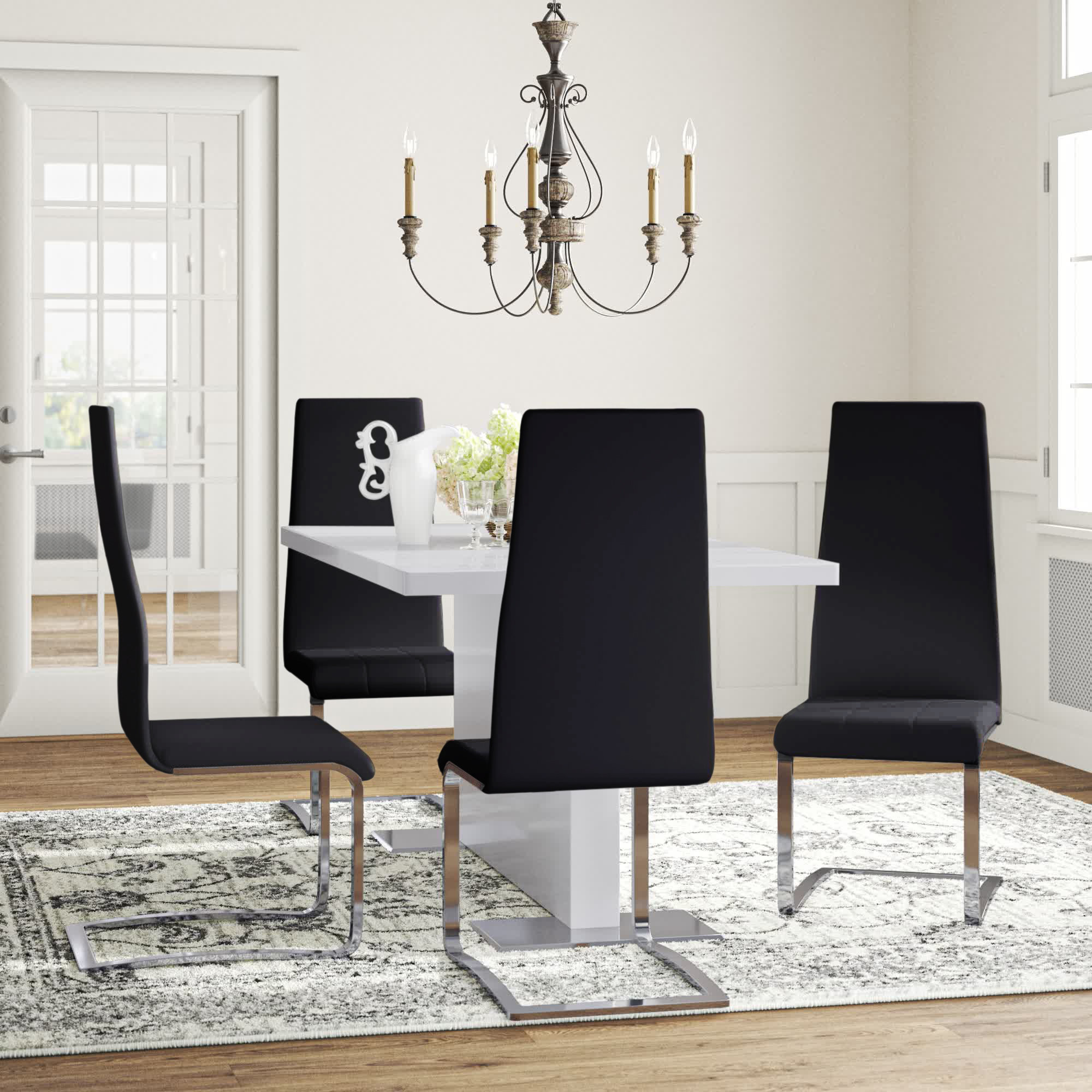 Orren Ellis Azisa 5-piece T-shaped Dining Table Set - Wayfair Canada
